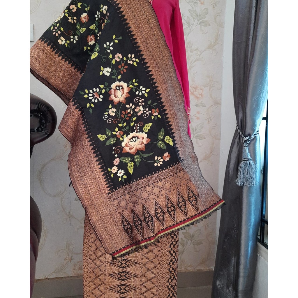 Jual Kain songket tenun tangan sulam halaban | Shopee Indonesia