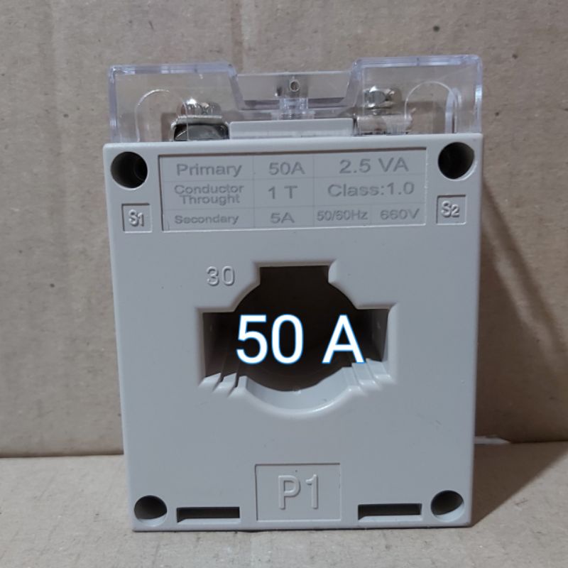 Jual CURRENT TRANSFORMER DV / CT PANEL 50 AMPERE / 50A / 50/5A | Shopee ...