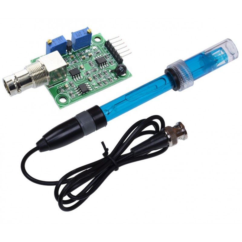 Jual Modul Analog PH Sensor Kit PH-4502C Electrode Probe PH4502C E201-C ... Jual Modul Analog PH Sensor Kit PH-4502C Electrode Probe PH4502C E201-C ...