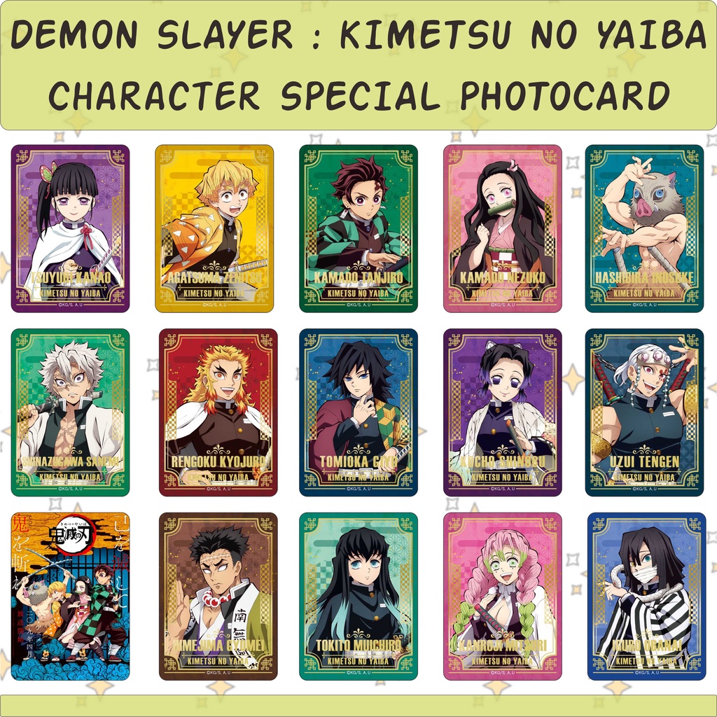Jual DEMON SLAYER KIMETSU NO YAIBA CHARACTER SPECIAL EDITION PHOTOCARD ...