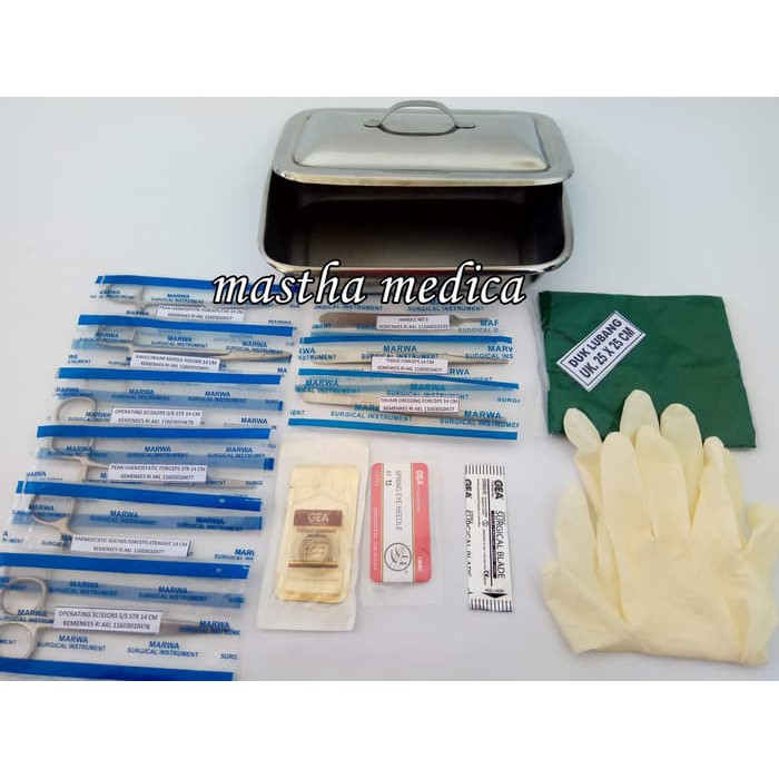 Jual Minor Set Alat Bedah Intrumen Operasi kecil Sirkumsisi Khitan merk ...