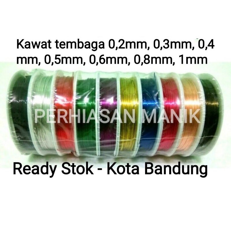 Jual Copper Wire for Craft & Jewelry - Kawat Tembaga Aksesoris - Kawat ...