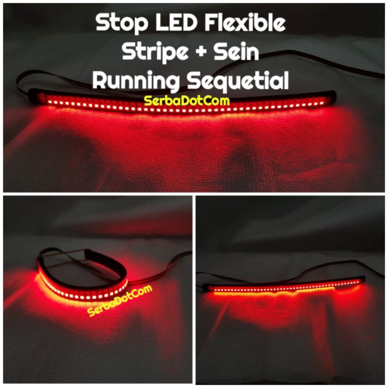 Jual LAMPU REM STOP LAMP + SEN SEIN LED STRIP FLEXIBLE FLEKSIBEL ...