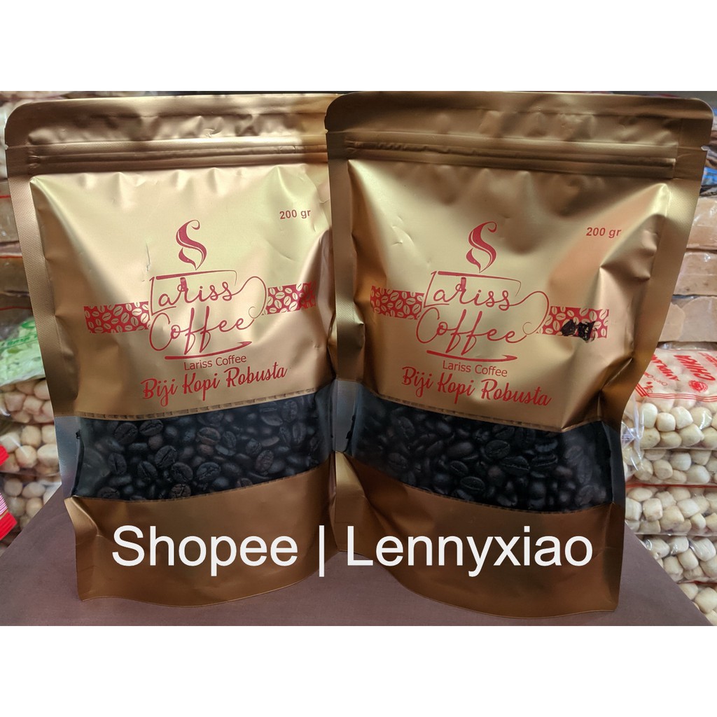 Jual Biji Kopi Lariss Laris Coffee Premium Robusta Khas Pontianak bukan ...