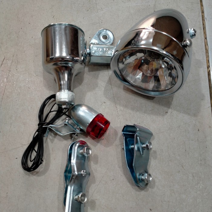 Jual Lampu Sepeda Ontel Dinamo Fullset Antik | Shopee Indonesia