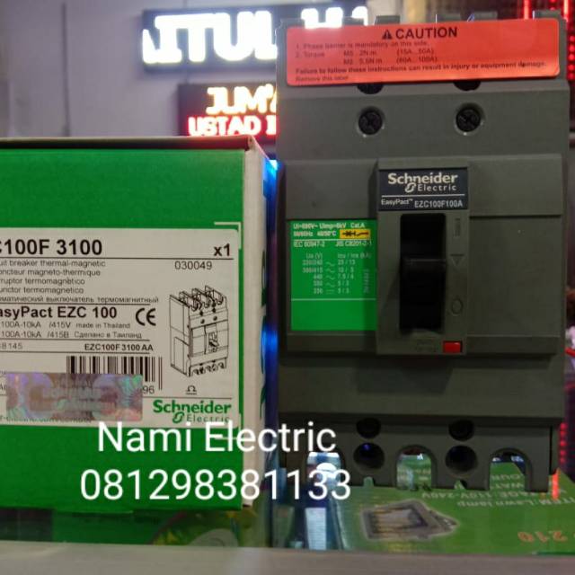 Jual MCCB Schneider EZC100F 3P 100A | Shopee Indonesia