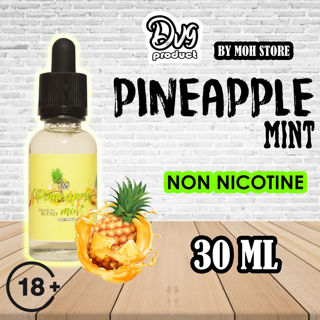 Jual Liquid Non Nicotine Dv9 Pineapple Mint 30ml Vape | Shopee Indonesia