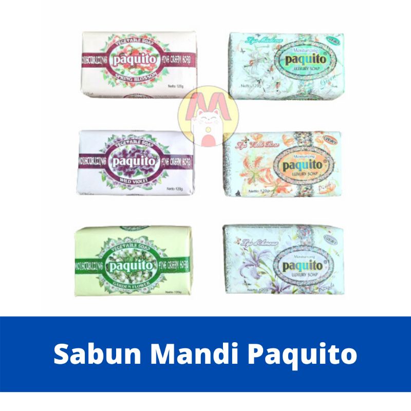 Jual Paquito Luxury Soap / Vegetable Soap 120g Sabun Mandi | Shopee ...