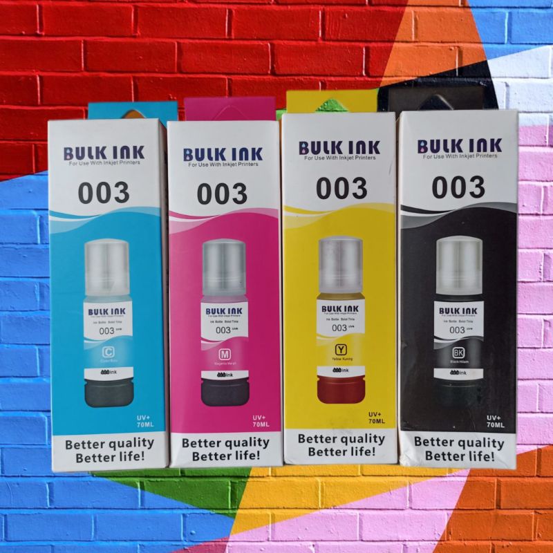 Jual Tinta refill BULK INK for Epson 003 L1110, L3110, L1210, L3210 ...