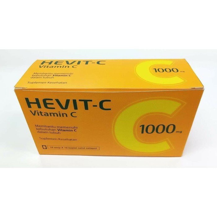Jual Hevit C Vitamin C 1000mg 1box (100 kaplet) | Shopee Indonesia