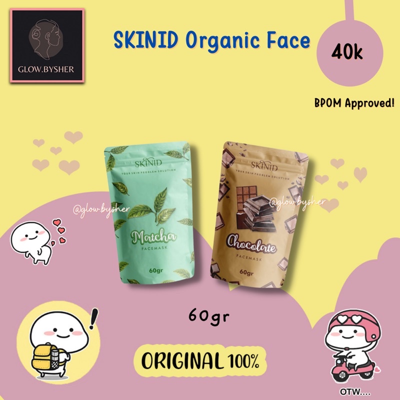 Jual SKINID ORGANIC FACE MASK 60gr by skinid.official | Shopee Indonesia