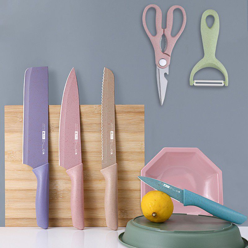 Jual Pisau Set 6in1 Dapur Pisau Anti Lengket Pisau Anti Karat Pisau Set ...