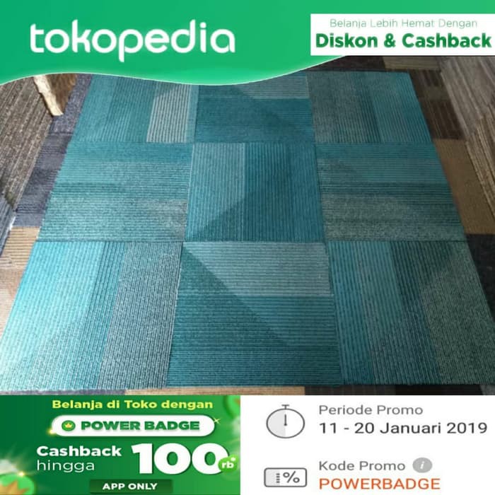 Jual TERBARU Karpet Rumah Dekorasi Kamar Ruang Tamu Biru Tosca harga ...