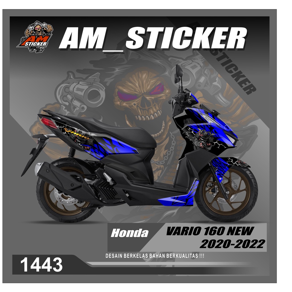 Jual 1443 decal STICKER VARIO NEW 160 DESAIN LIST RACING STICKER ...