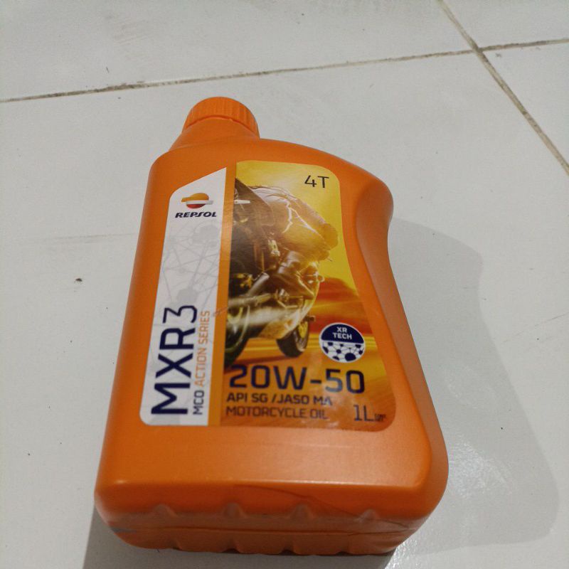 Jual Oli Mesin Motor Repsol MXR3 1L Sae 20W-50 4T 1000ml | Shopee Indonesia