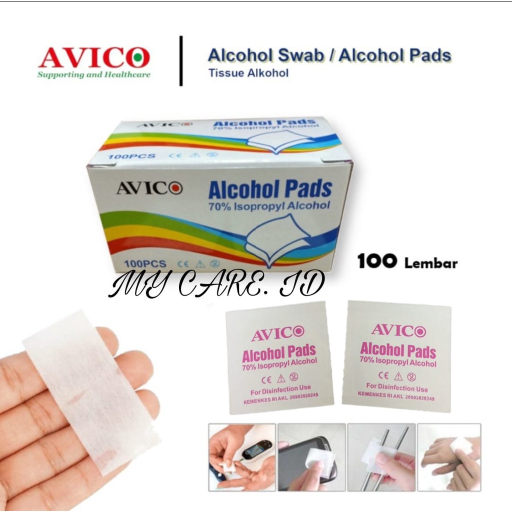 Jual LynCare Alcohol Swab Avico/OneSwabs ONEMED / Alkohol Pads / Tissue ...