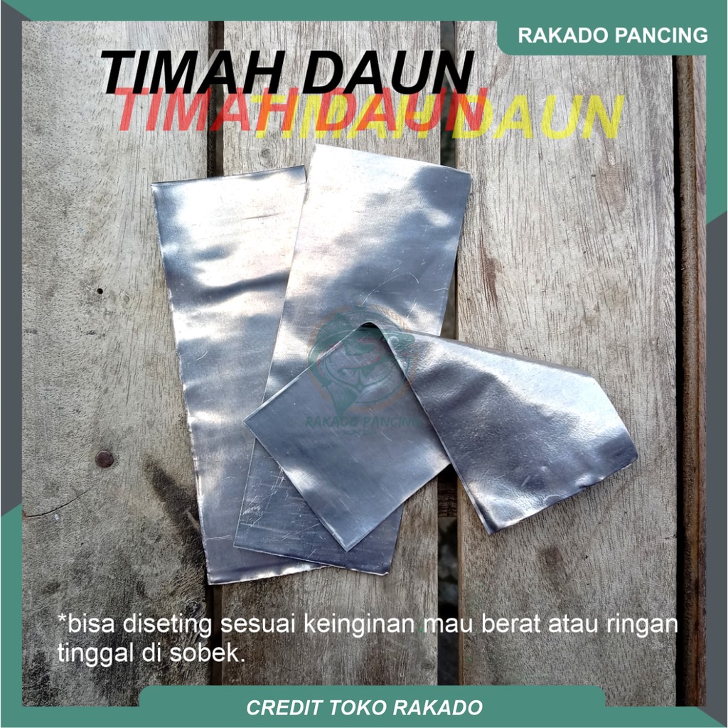 Jual TIMAH DAUN TIMAH LIPAT TIMBEL PEMBERAT PANCINGAN LEMBAR KECIL ...