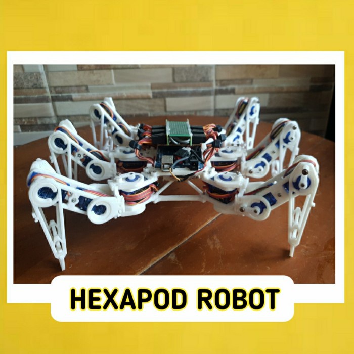 Jual KIT Robot Hexapod fullset 3D printed DIY arduino - Hitam | Shopee ...