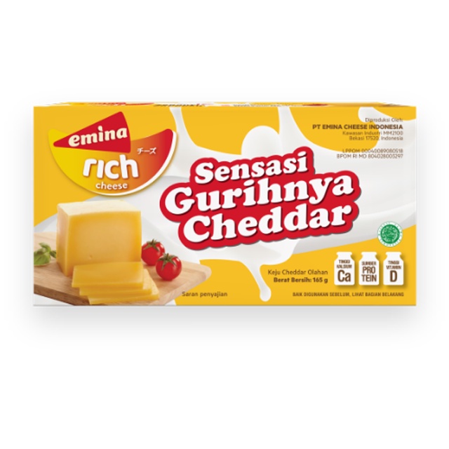 Jual Emina Cheese Block / Keju Batang / Cheddar / Mozzarella (160-165 ...