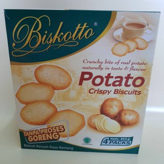 Jual [HALAL] Biskotto Potato Crispy Biscuits Seaweed / Original 400gr ...