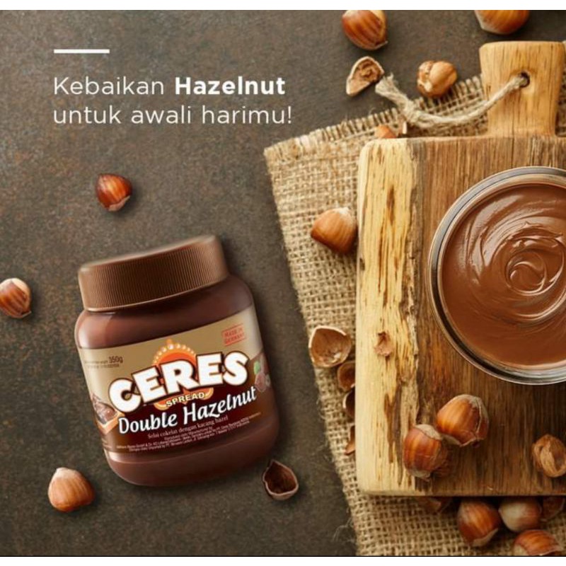 Jual CERES Spread Double Hazelnut dan Choco Hazelnut&milk 350gr ...