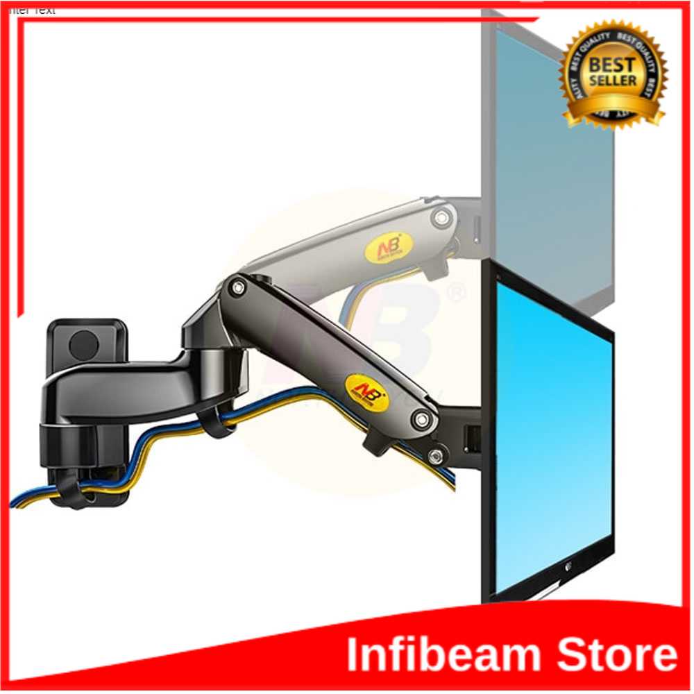 Jual North Bayou Monitor Arm Bracket Vesa Wall Mount 17-27 Inch - NB ...