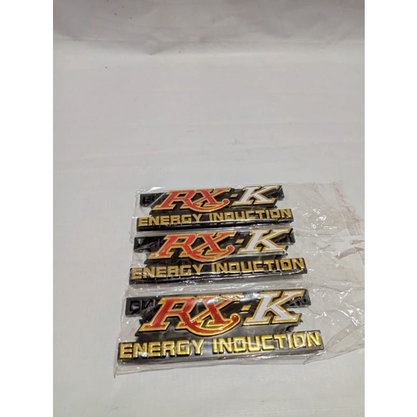 Jual Logo Emblem Box Aki / Accu Kiri Kanan Rxk 1 Set Dapat 2 biji ...