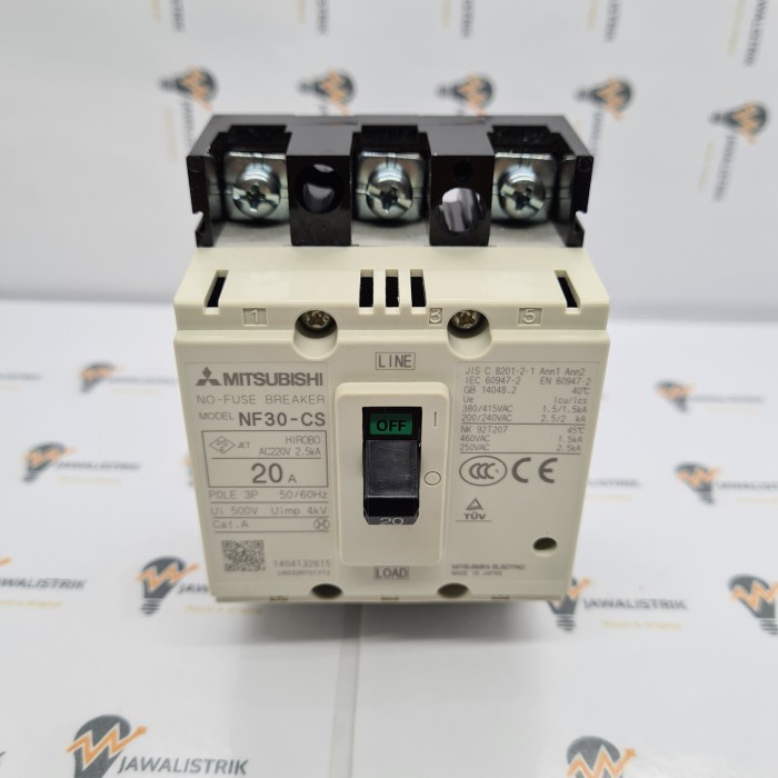 Jual Mccb Nfb Mitsubishi Nf30-Cs 3P 20A / Nfb Mitsubishi Nf30-Cs 3P 20A Laris | Shopee Indonesia
