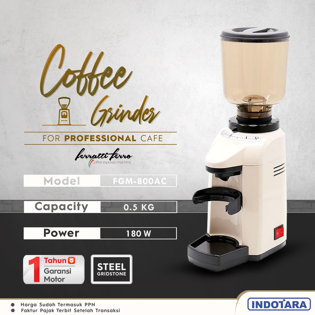 Jual Coffee Grinder Machine Alat Penggiling Kopi Ferratti Ferro ...