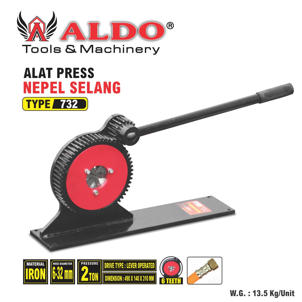 Jual Alat Press Nepel Selang Type 732 Merk Aldo | Shopee Indonesia
