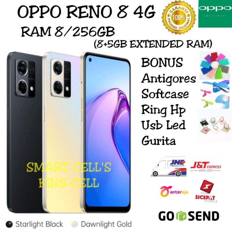 Jual OPPO RENO 8 4G RAM 8/256GB (8+5GB EXTENDED RAM) GARANSI RESMI OPPO ...