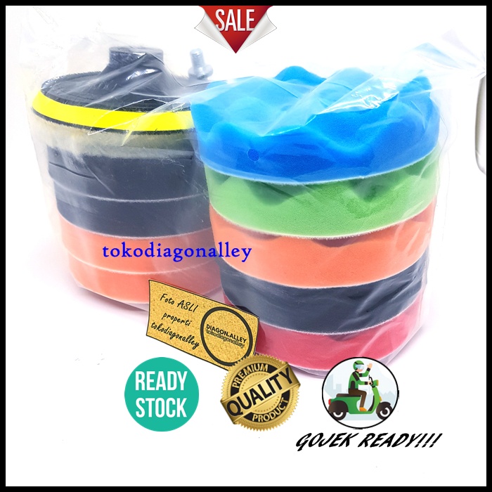 Jual Sponge Poles Mobil Spong Poles Spond Busa Poles Polishing Set Car ...