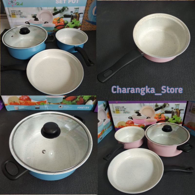 Jual TEFLON SET PASANGAN MUDA WARNA PASTEL 4PCS | Shopee Indonesia