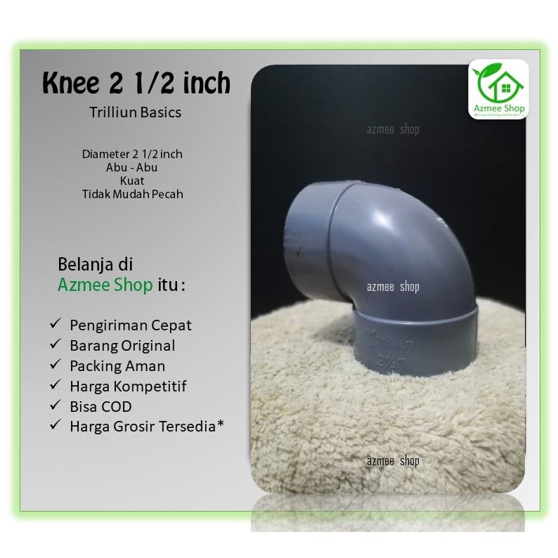 Jual KNEE KNIE KENI ELBOW 2 1/2 INCH DIM | Shopee Indonesia