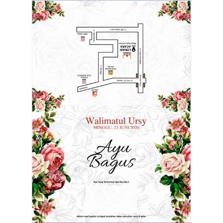 Jual UNDANGAN PERNIKAHAN JASMINE /ULEM CUSTOM GO12/PROSES KILAT TANPA ...