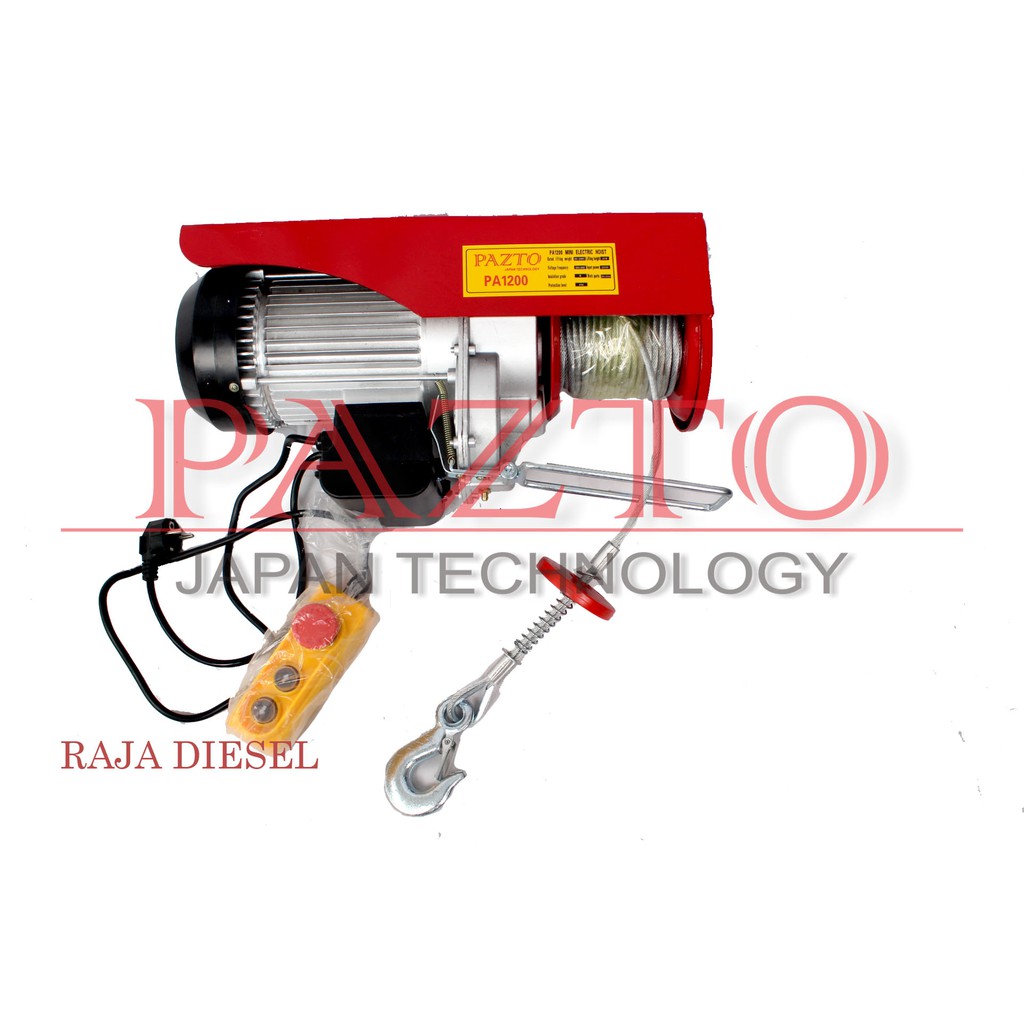 Jual Katrol Elektrik PAZTO Mesin Hoist Electric Katrol Listrik 1500 kg ...