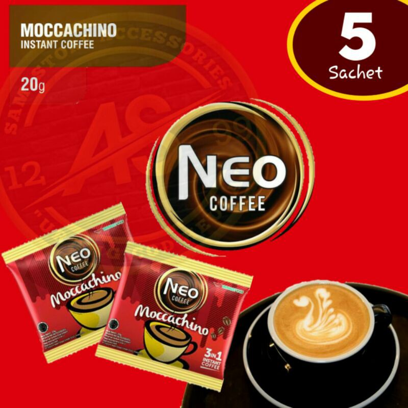 Jual KOPI NEO COFFEE MOCCACHINO/NEO MOCCACHINO/ISI 5 SACHET (20g ...