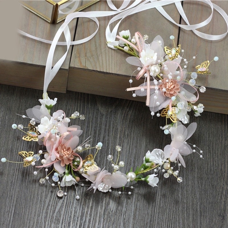 Jual Headpiece mahkota 【18】bunga bunga cantik | Shopee Indonesia