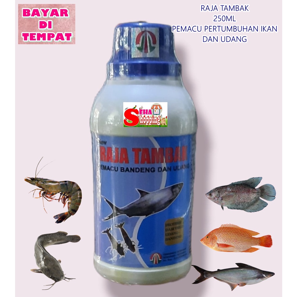 Jual RAJA TAMBAK 250 ML - VITAMIN PENGGEMUK IKAN PEMACU PERTUMBUHAN IKAN AIR TAWAR DAN UDANG ...