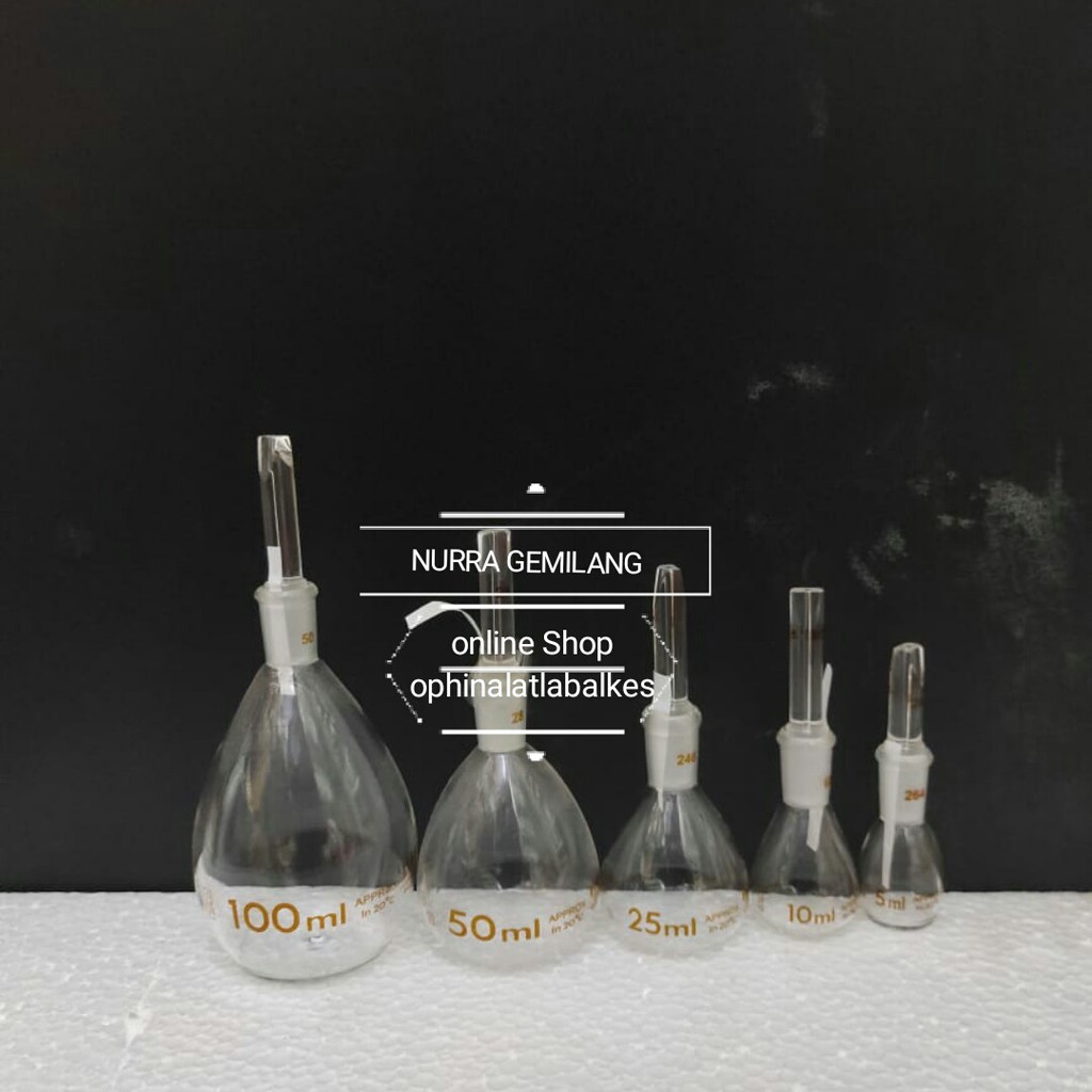 Jual Pycnometer Piknometer Iwaki 50ml 100ml | Shopee Indonesia