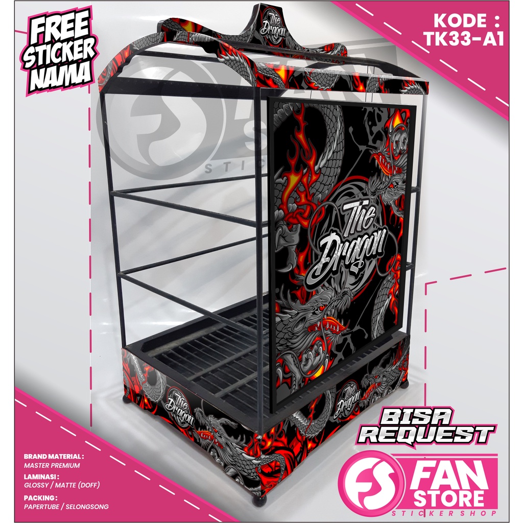 Jual Stiker Decal SANGKAR KOTAK Sangkar EBOD JAYA Sangkar Kenari ...