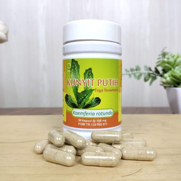 Jual Kapsul Kunyit Putih Toga Nusantara 50 kapsul CV. Toga Nusantara ...