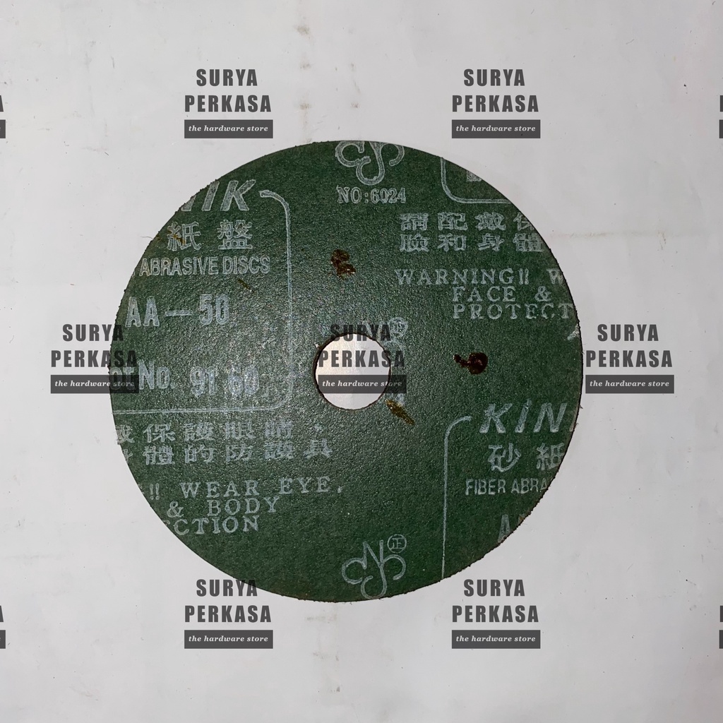 Jual AMPLAS BULAT 4" KINIK GERINDA FIBER DISC GRIT AA50 / AA 50 Fiber disc 4" inchi / Amplas ...