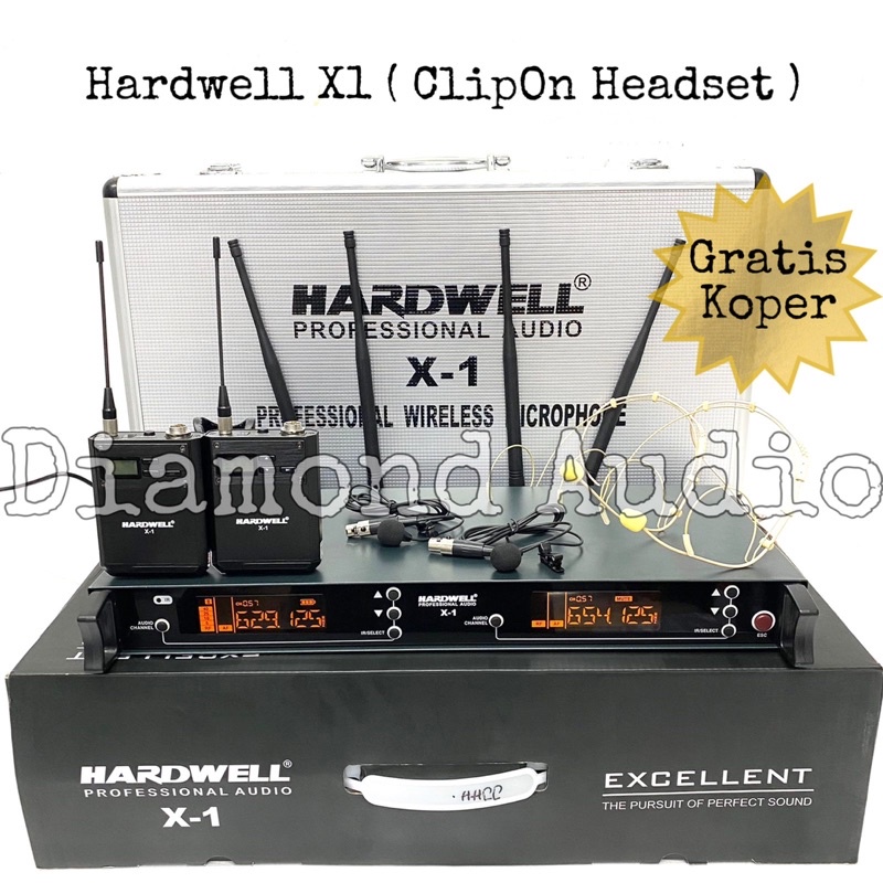 Jual Mic Wireless Hardwell X1 Jjhh ClipOn Original Microphone Jepit ...