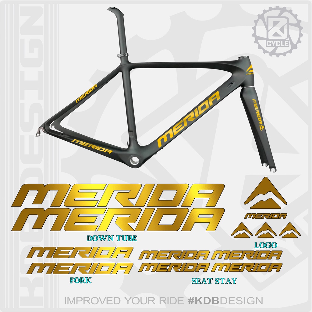 Jual Decal Frame MERIDA custom Roadbike Klaten Decal Bike Stiker Sepeda ...
