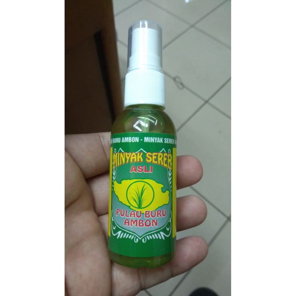 Jual Minyak Sereh Pulau Buru Asli Ambon Botol Spray 100 ML | Shopee ...