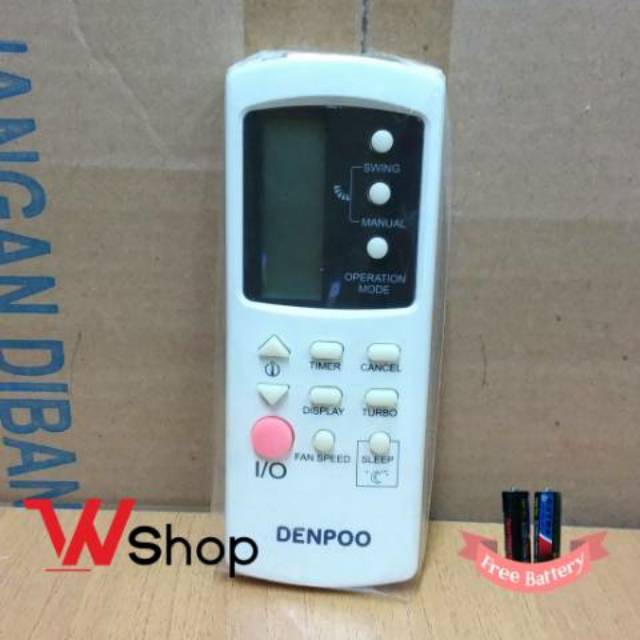Jual REMOT/REMOTE AC DENPOO - ORIGINAL - Air Conditioner | Shopee Indonesia
