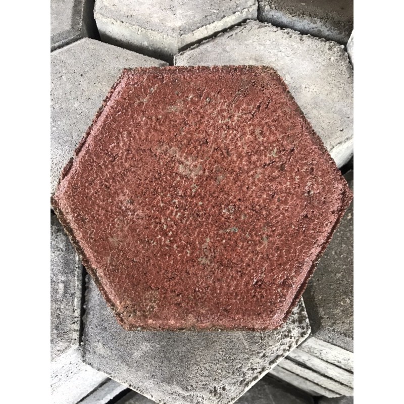 Jual Paving Block Conblok K300 Model Hexagon/Segienam 6cm Warna Merah ...