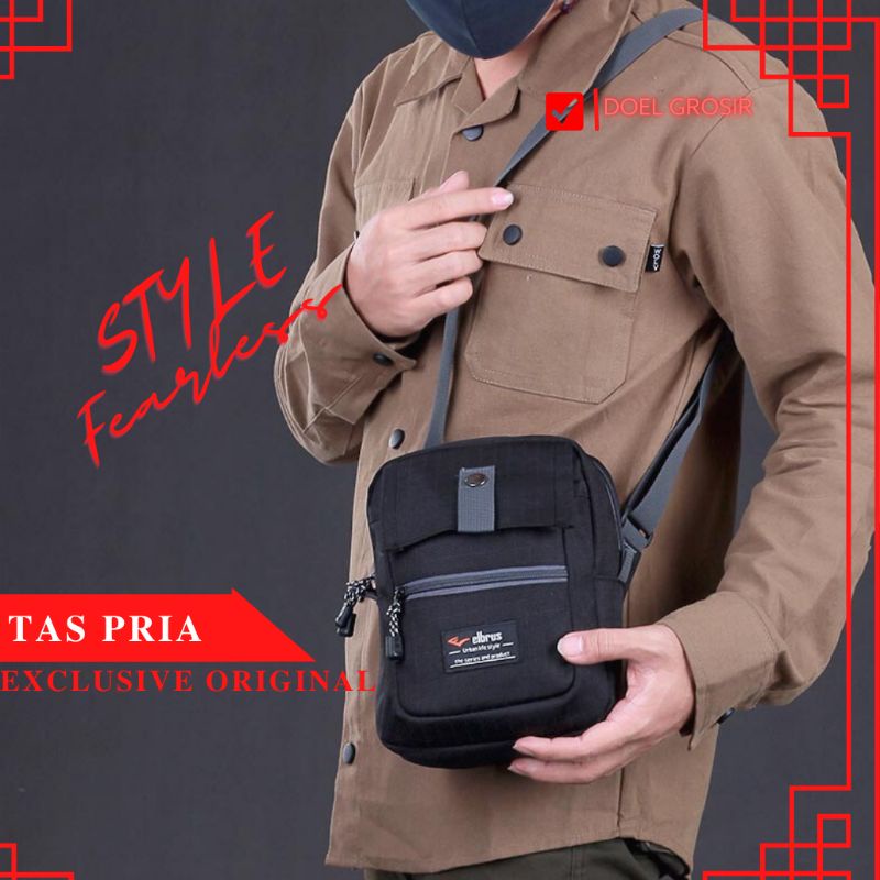 Jual Tas Selempang Pria Kecil Cordura – Slingbag Ringan Muat HP Dompet ...