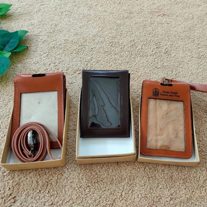 Jual Id Card - Id Card Holder Kulit/Leather Custom Logo (Kode G 001 ...